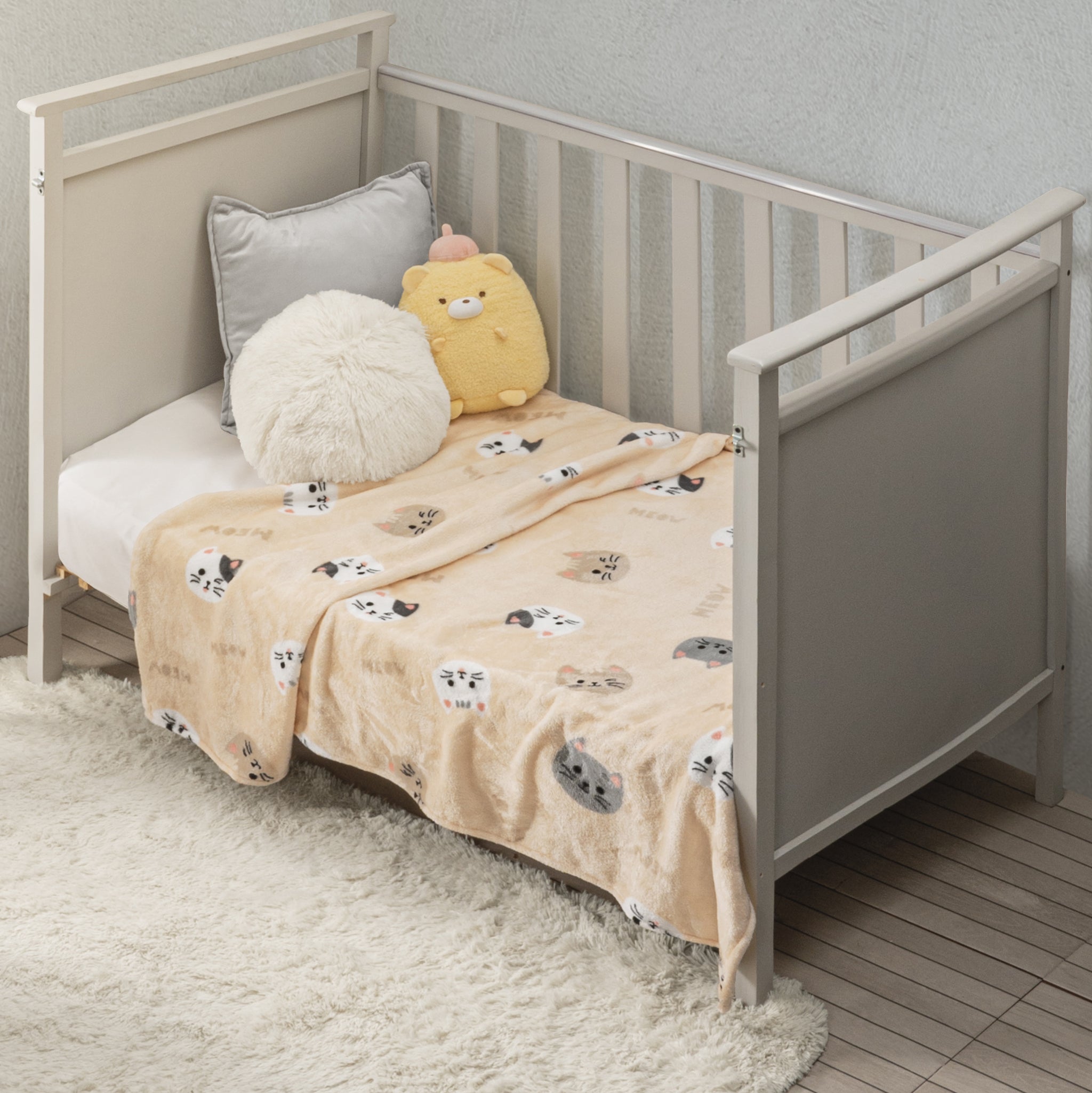 COBERTOR LIGERO DE BEBE GATITOS TIERNOS – ÍNTIMA HOGAR